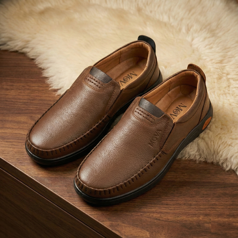 Mova Leather Casual MS40 - Mustard – Mova Shoes