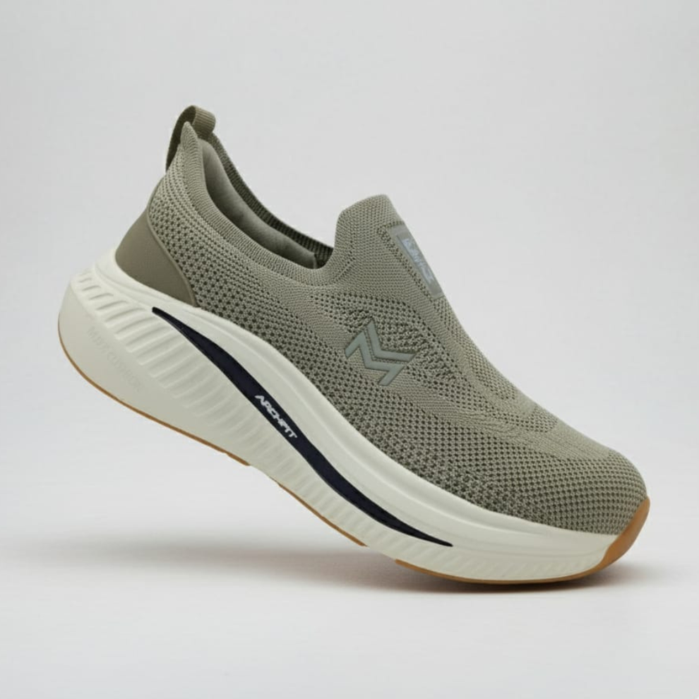 MOVA AirFit Slip On Sneakers 8821 - Khaki – Mova Shoes