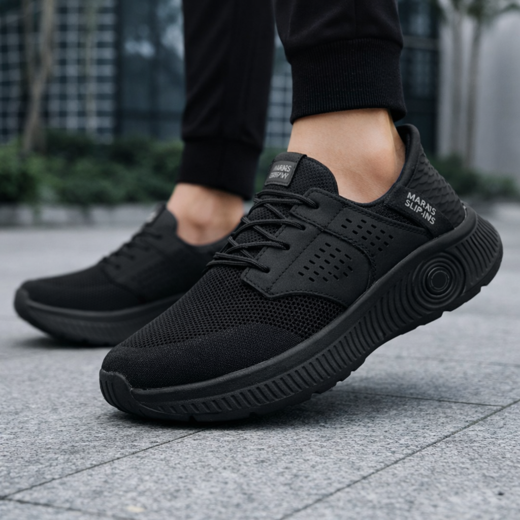 Good Walk Sneakers M2426 - Black – Mova Shoes