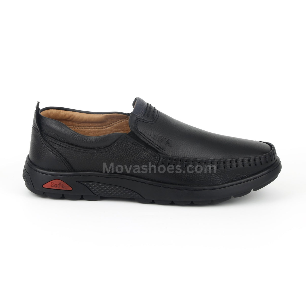 Mova Leather Casual MS40 - Black – Mova Shoes