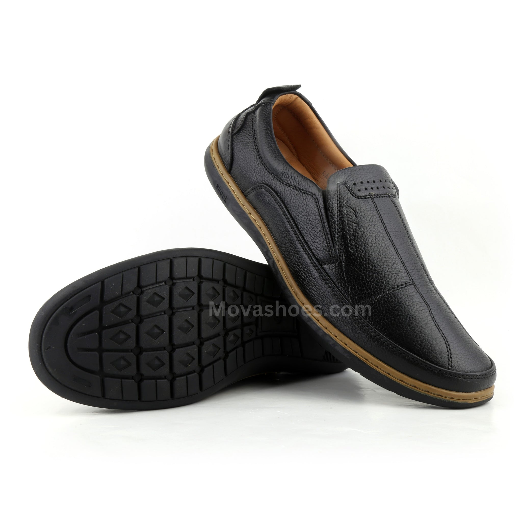 Mova Leather Casual MU20 - Black – Mova Shoes