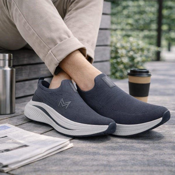 MOVA AirFit Slip On Sneakers 8821 - Dark Grey – Mova Shoes